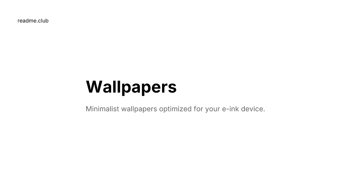 Wallpapers - readme.club